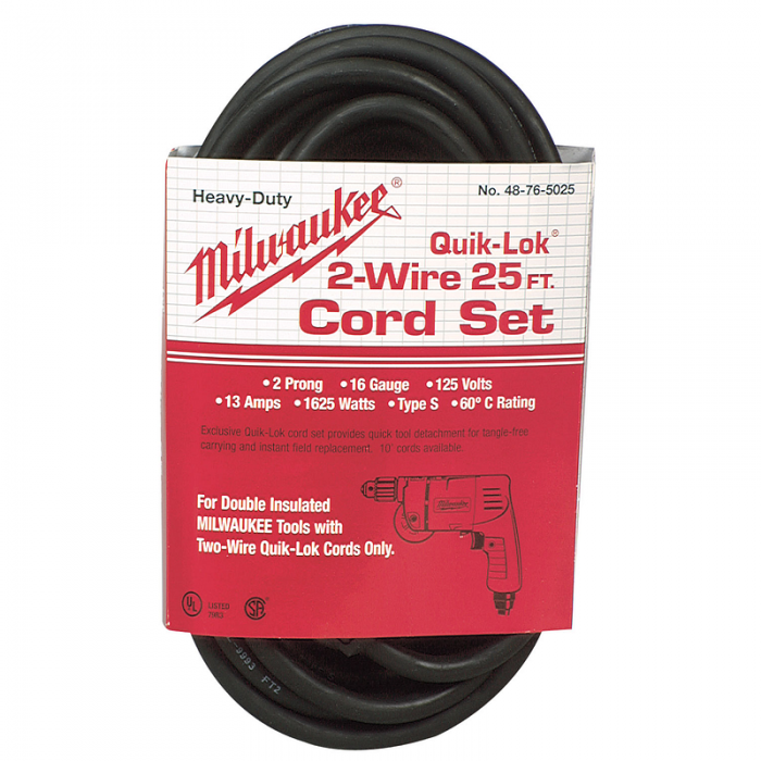 Compre su CABLE MILWAUKEE 48765025 25 FT 2 HILOS Y CAMBIO RAPIDO C 16 ...