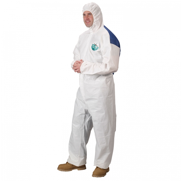 Compre su OVEROL LAKELAND MICROMAX NS BLANCO C/CAPUCHA ELASTICO EN ...