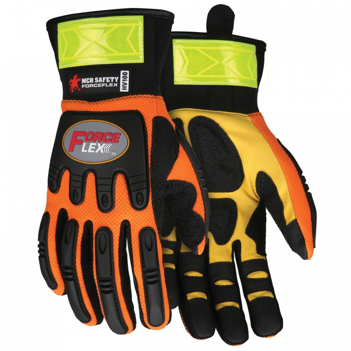 Compre su GUANTE MCR TEJIDO DE MALLA NARANJA CON PROTECTORES DE GOMA ...