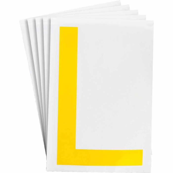 Compre su ETIQUETA BRADY LETRA L DE VINYL AISLANTE 6 X 8 IN PAQUETE C20 ...
