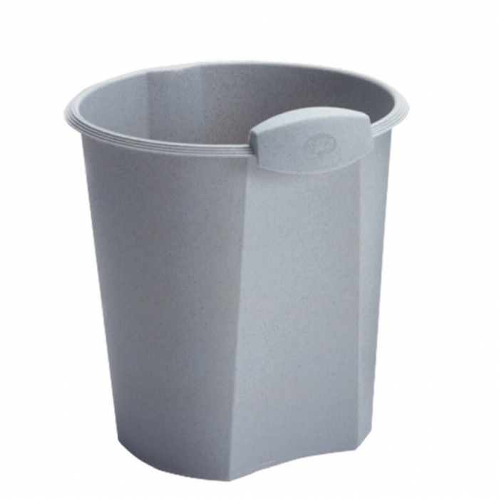 Compre Su Cesto De Basura Sablon 8004gr Redondo 12 5l Gris Por Mxn 162