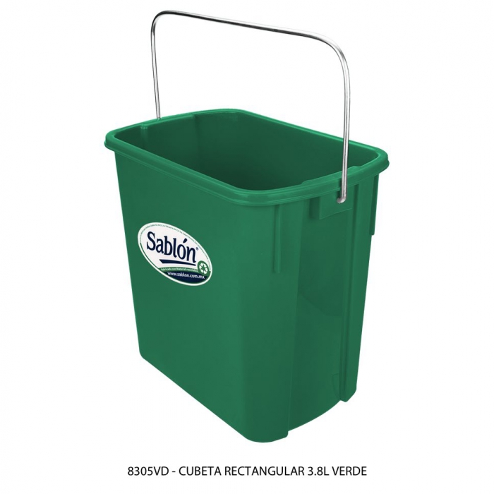 Compre su CUBETA SABLON 8305VD RECTANGULAR 3.8L VERDE por MXN 126.86 ...