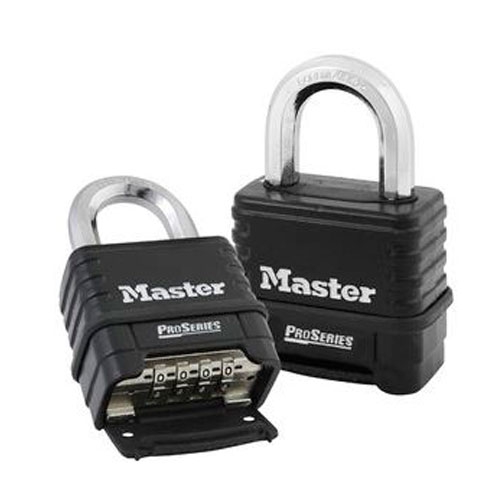 Compre su CANDADO MASTER LOCK NEGRO DE 58 MM DE ANCHO DE ZINC FUNDIDO CON COMBINACION ...