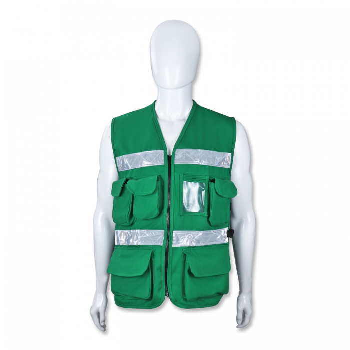 Compre su Chaleco Vallen Tipo Rescatista 100% Algodon Verde CCorreas Ajustables a los Costados ...