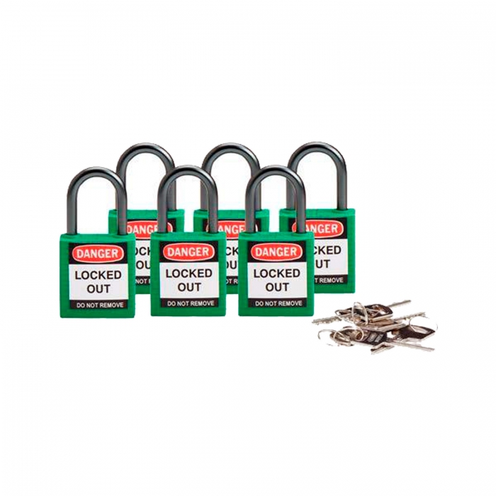 Compre su Candado Brady de Plastico Verde 1 In Paq6 Pzas por MXN 2055. ...