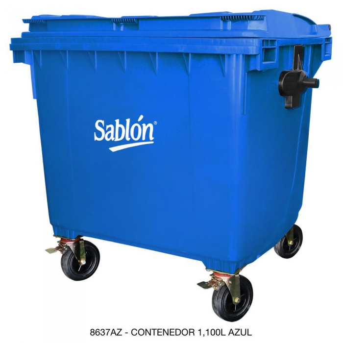 Compre su CONTENEDOR SABLON 8637AZ 1100L AZUL S PEDAL por MXN 16572.92 ...